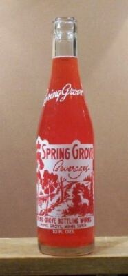 Spring Grove Vintage ACL 10 oz Soda Pop Bottle Spring Grove 55975 ...