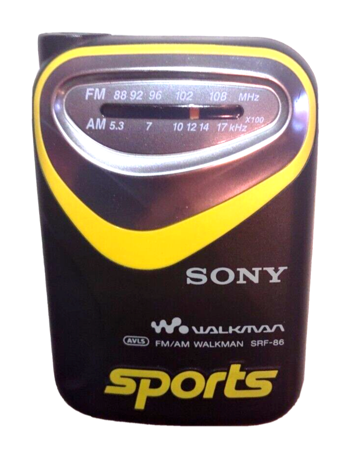 Vintage Walkman Radio Sony Sports AVLS FM. AM. SRF - 86 MDR -W14 With ...