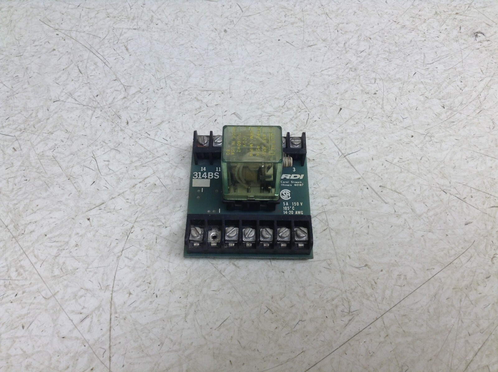 RDI Square D 314BS Relay Terminal Block 8501 RS14 M1P14 120 VAC (TB) | eBay