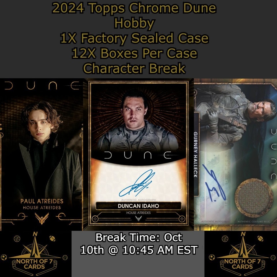 Lady Jessica 2024 Topps Chrome Dune Hobby - 1X Case Player Break #2 | eBay