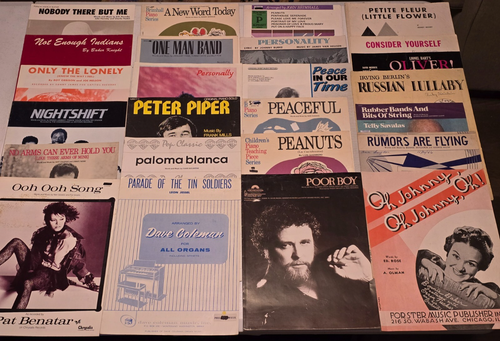 Vintage Large Assorted Sheet Music Lot #2 of 6 | eBay