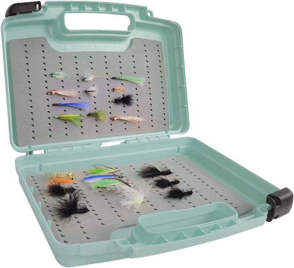Aventik Streamer Fly Boxes Click Lock Large Streamer Flies Storage ...