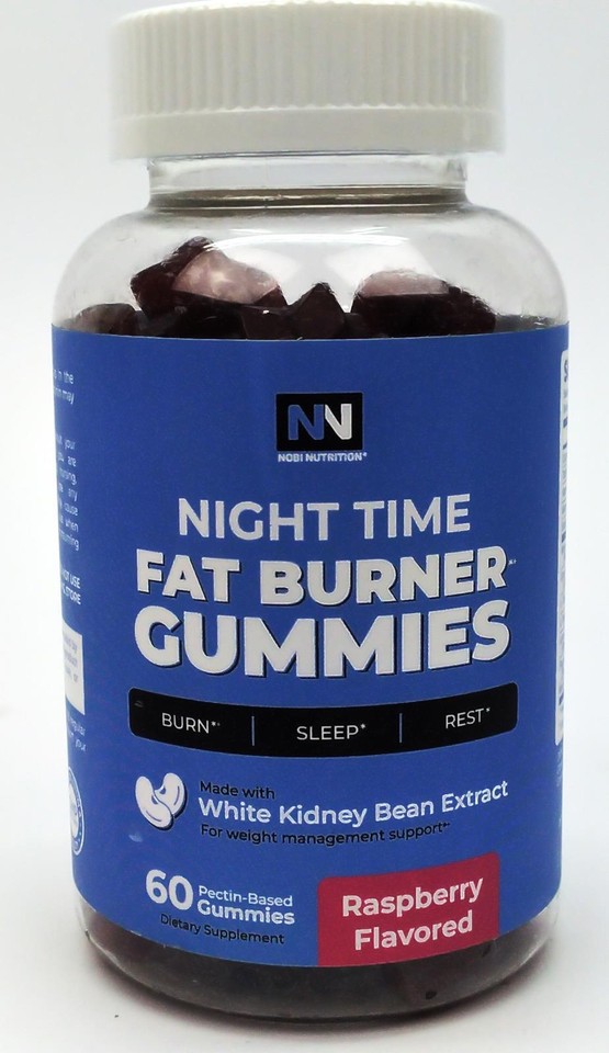 Nobi Nutrition Night Time Fat Burner Gummies Sugar-Free Weight Loss ...