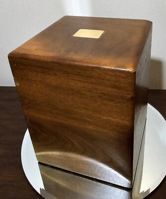 Wood Cigar Humidor Brass Hinges Great Condition | eBay