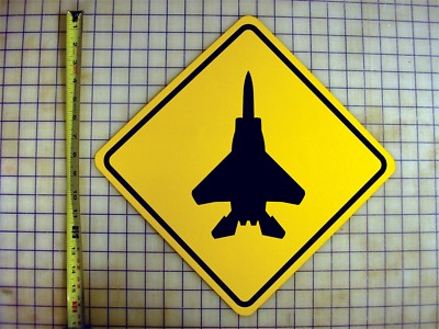 F15 EAGLE JET YELLOW ALUMINUM SIGN | eBay