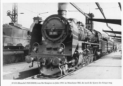 AK · Dampf-Lok 39 153 (preuß. P10) - DB - Hbf. München - 1951 | eBay