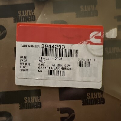 CUMMINS 3944293 GEAR HOUSING GASKET NEW | eBay