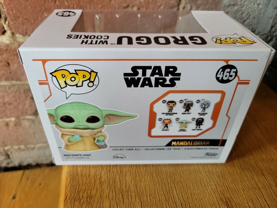 Funko Pop Grogu with Cookies Star Wars The Mandalorian #465 | eBay