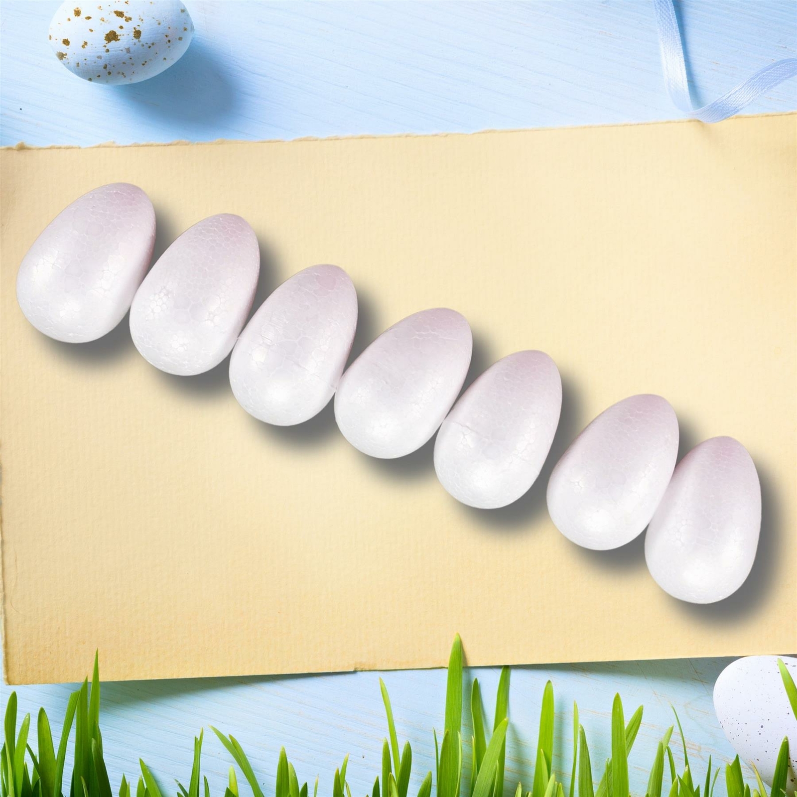 8cm 80mm Polystyrene Eggs for Crafts, Large Eggs, Ideal To Paint for Easter | eBay