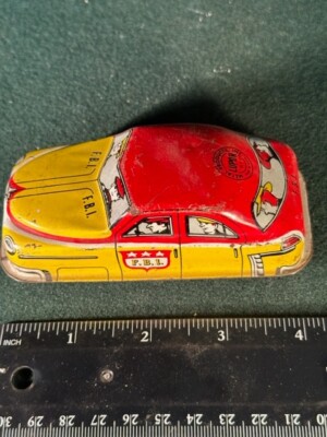 Vintage G-Men Gangster Crime Tin Litho Toy Car Japan, G-Man, FBI | eBay