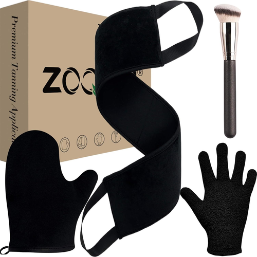 Self Tanning Mitt Kit, Velvety Soft Tanner Mitt, Back Tanning ...