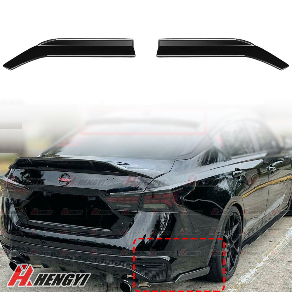 Back Rear Side Skirt Splitter Lip For Nissan Altima 2019-2022 Gloss ...
