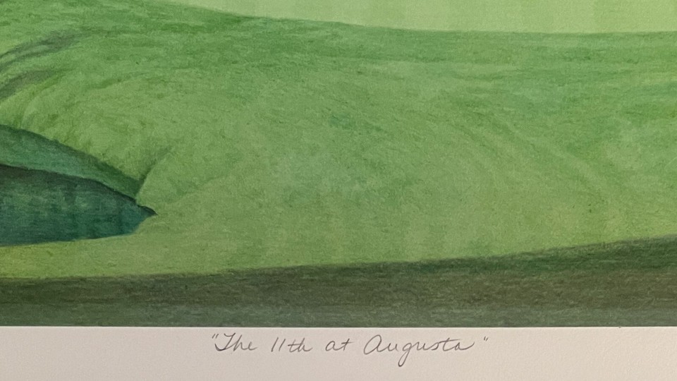 The 11th at Augusta: Signed by World Golf Hall of Fame Golfer Ray Floyd ...