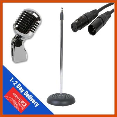 Vintage Elvis Retro Style Microphone and Matching Microphone Stand ...