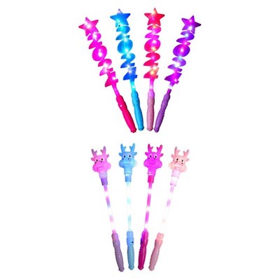 4 Pieces LED Sticks Glow Sticks Toys Colorful Flashing Glowstick for ...