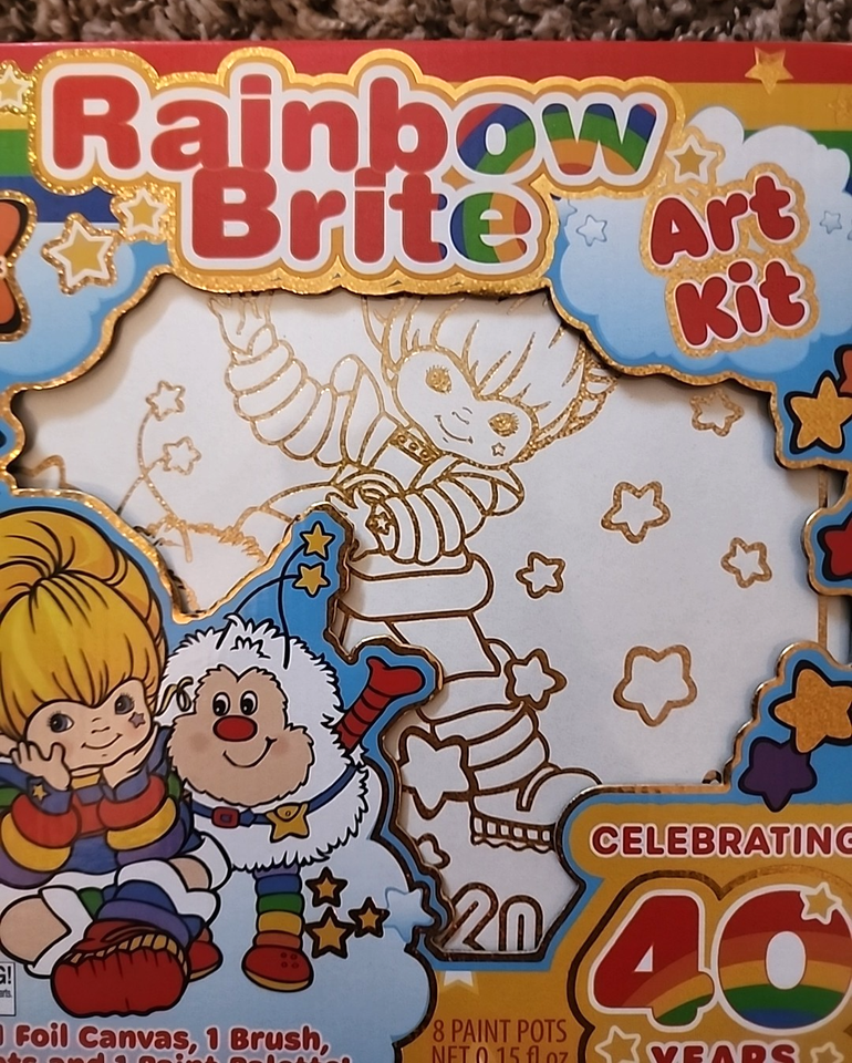 Lot of 6 Rainbow Brite Art Kit Paint on Canvas Wall Art Decor Party ...