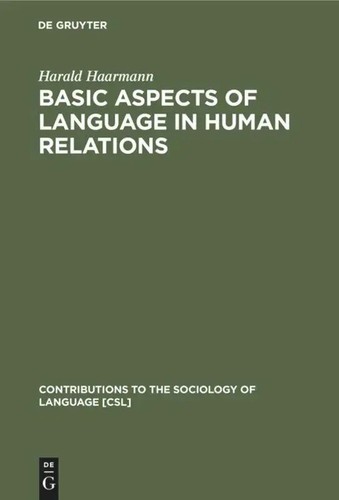 Harald Haarmann | Basic Aspects of Language in Human Relations | Buch ...