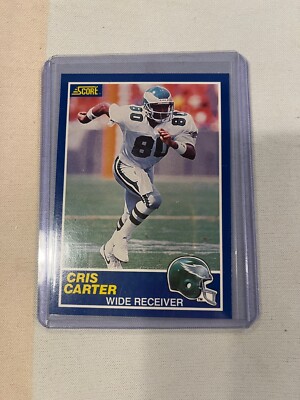 1989 SCORE RC #72 CRIS CARTER HOF - MINNESOTA VIKINGS - ROOKIE CARD | eBay