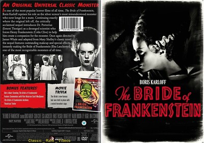 The Bride of Frankenstein ~ DVD ~ Boris Karloff, Colin Clive (1935 ...