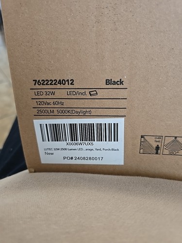 LUTEC 32W 2500 Lumen LED Security Lights Motion Sensor Light Outdoor ...