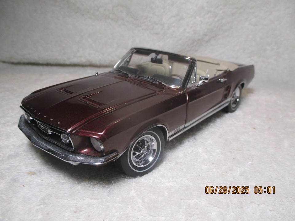 GMP 1967 FORD MUSTANG GT CONVERTIBLE IN MAROON LIMITED EDITION | eBay