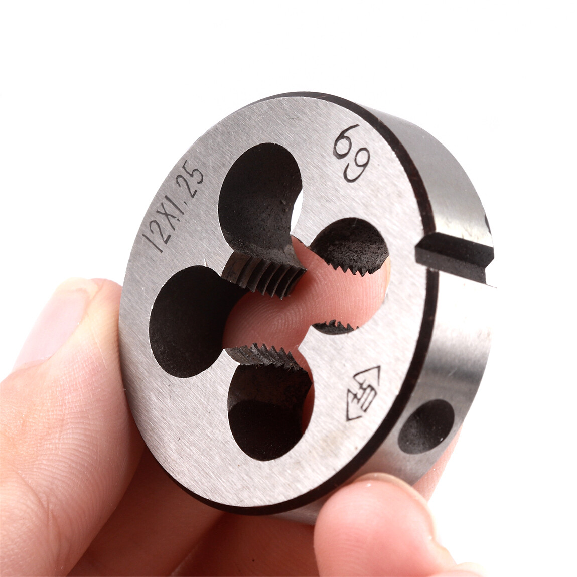 M12 x 1.25mm Metric Right Hand Round Threading Dies Thread Cutting Die ...