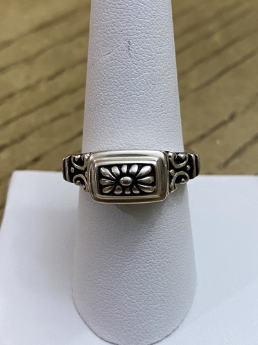 Brighton Designer Signed Sterling Silver Etched Scroll Band Ring Size 8 ...