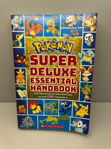 Pokemon Super Deluxe Essential Handbook Book Scholastic Paperback Guide ...