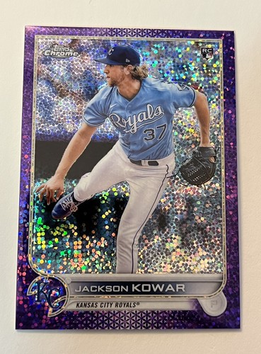 2022 Topps Chrome Jackson Kowar Purple Speckle #/299 #188 | eBay