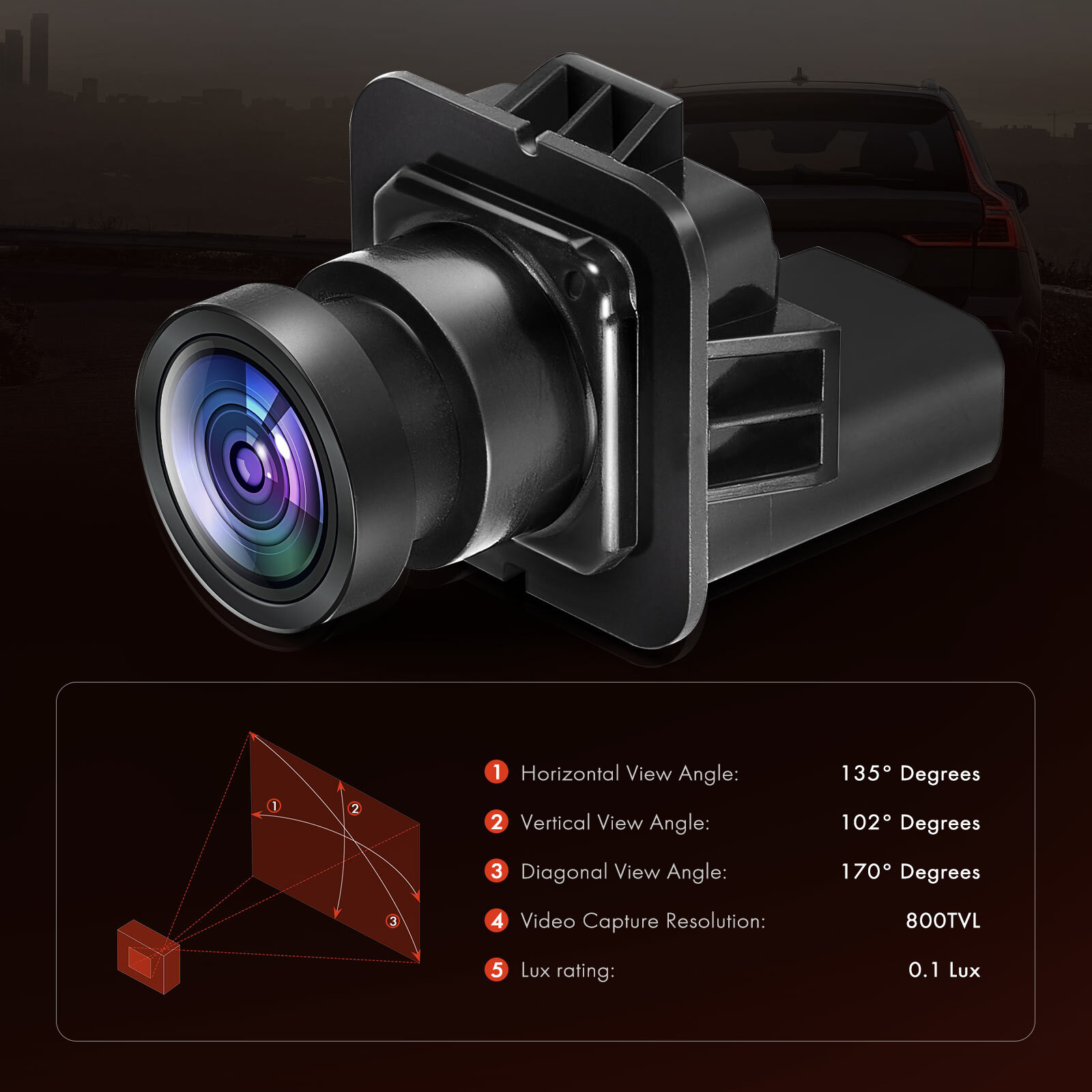 Rear View Back Up Park Assist Camera for Ford Ranger 2019 2020 2021 ...