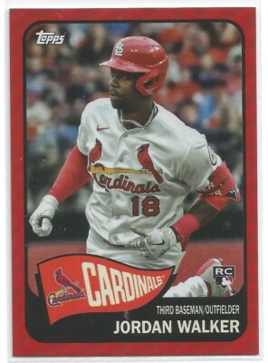 2023 Topps Archives Baseball Jordan Walker #154 Red Hot Foil Parallel 01/50 | eBay