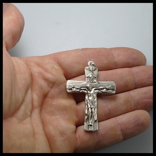 Christian Catholic silver Metal Neck Cross Crucifix Jesus Christ ...