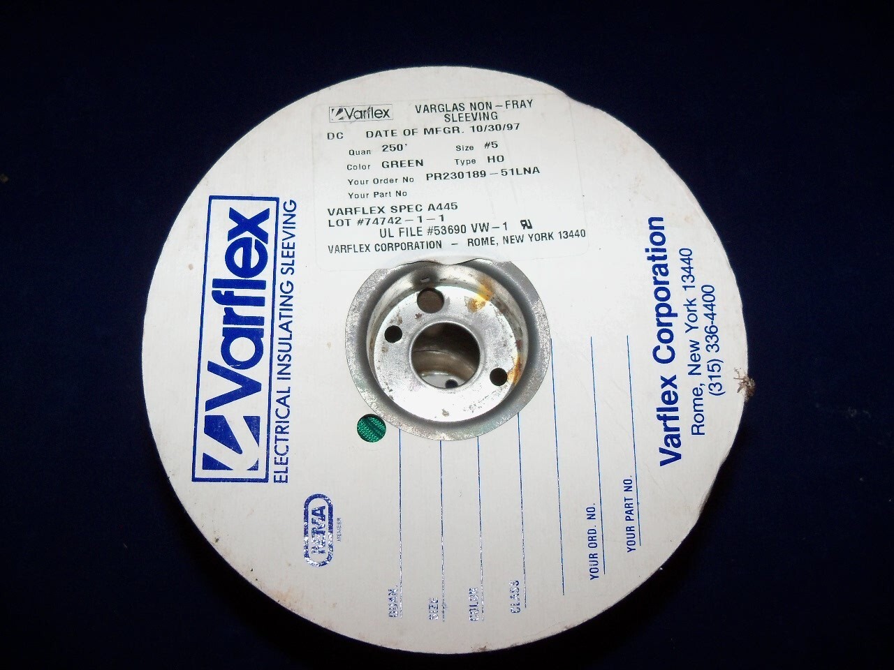 Varflex non fray wire sleeving - Green - Size 5 approx 200' | eBay