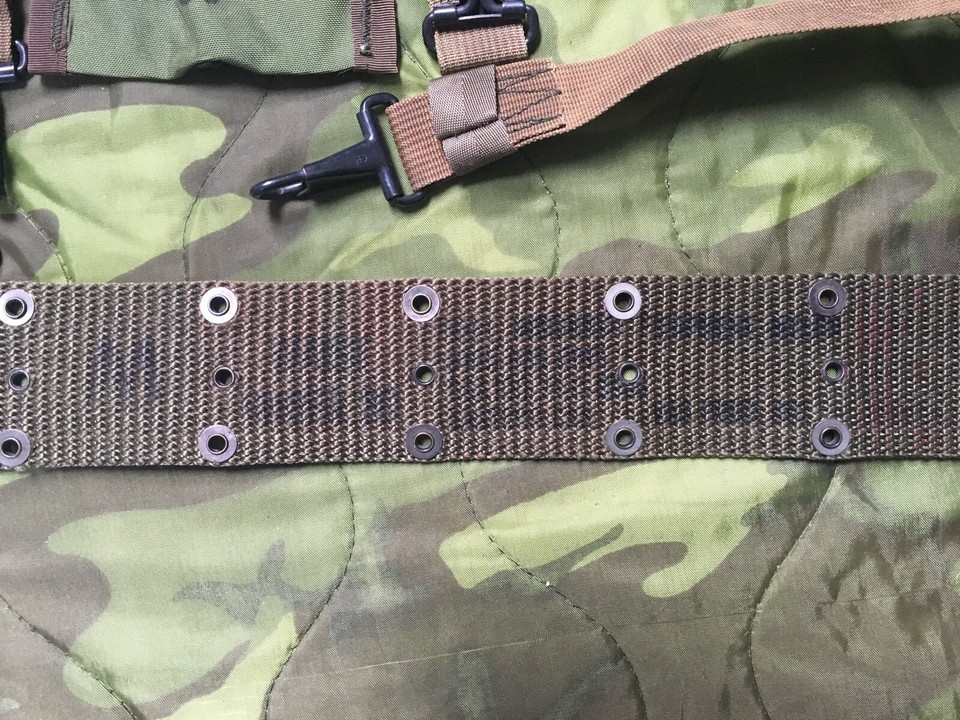 Vietnam Era USGI M67 M1967 Belt, Suspenders, And First Aid Pouch | eBay