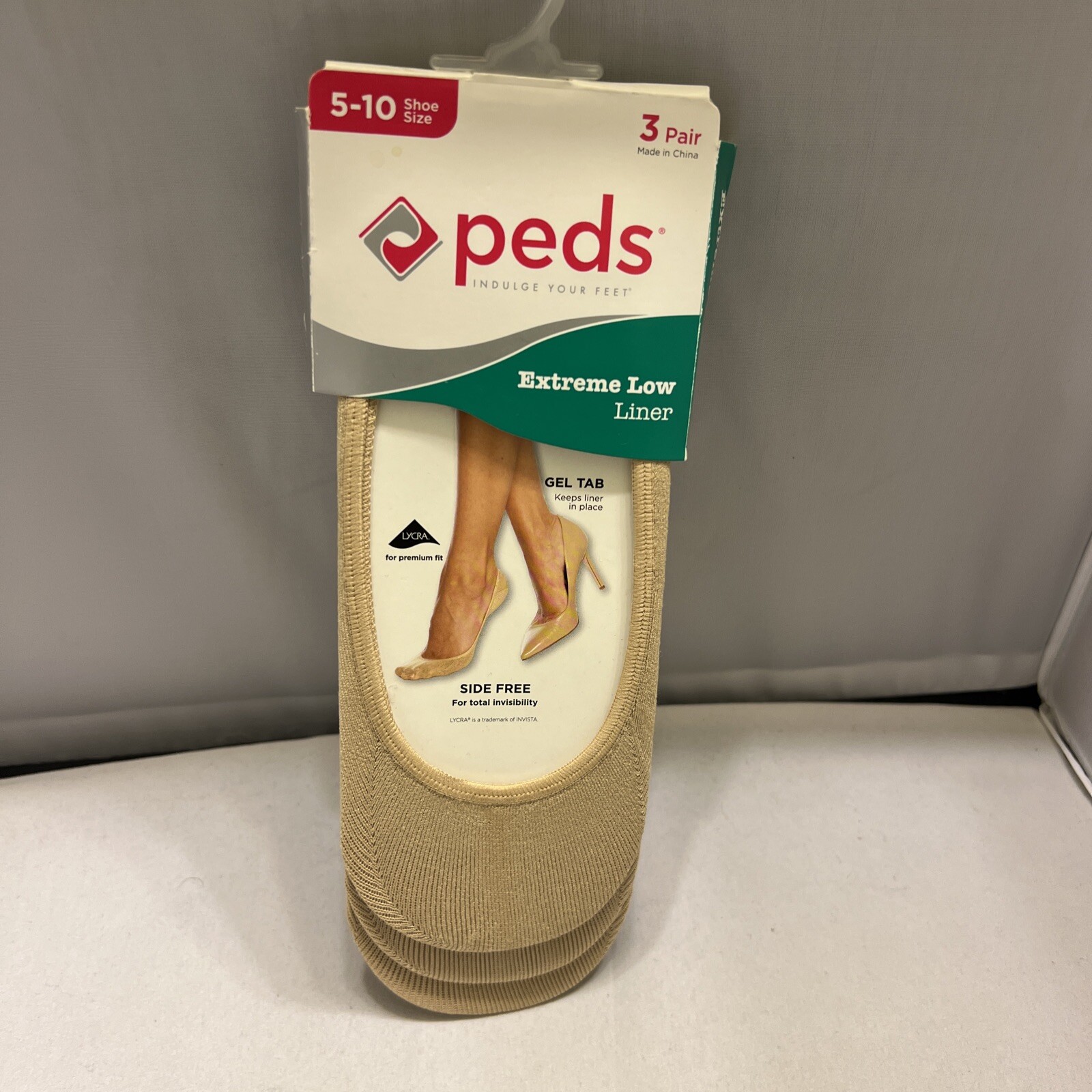 Peds Extreme Low Liner Socks Women Shoes Size 5-10 Nude New | eBay
