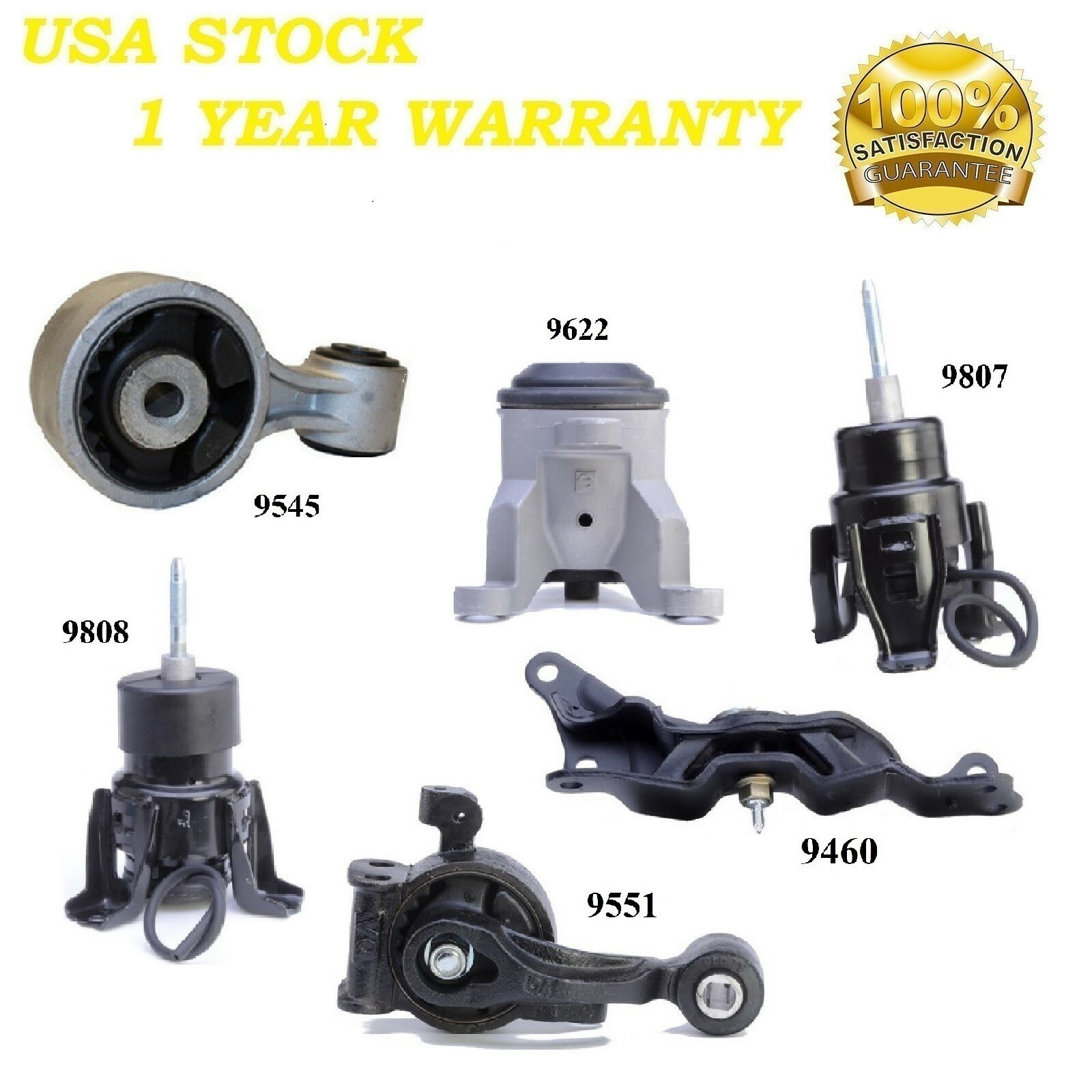 6 PCS MOTOR & TRANS MOUNT FIT 2007-2012 Nissan Altima 3.5L - Automatic ...