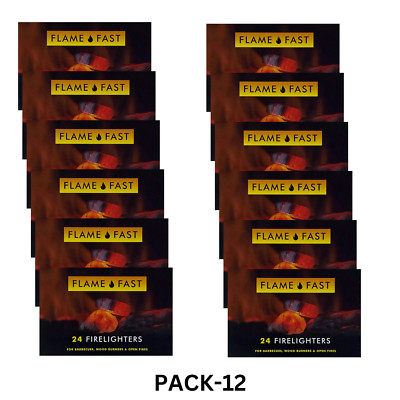 288 Flame Fast Fire Lighters Long Burn Firelighter Bulk Hotspots ...
