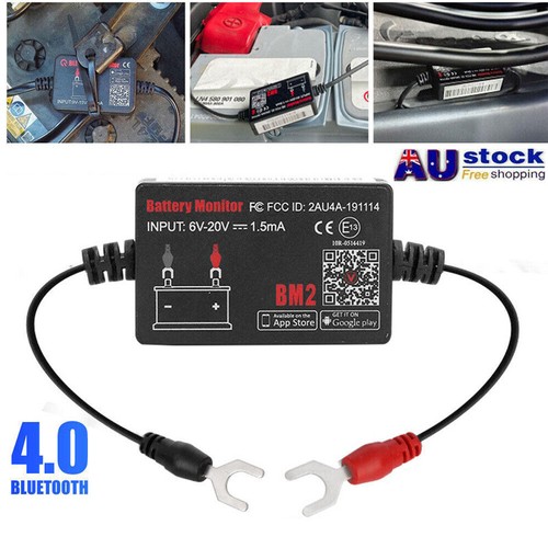 12V Car Battery Monitor via Bluetooth 4.0 Voltage Meter Tester auto ...