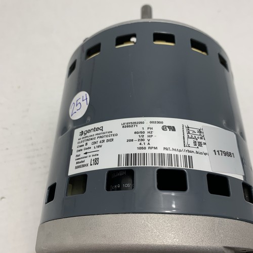 Genteq Endura 1/2HP 230V Blower Motor 5SME39HXL183 Carrier HD44AR241 | eBay