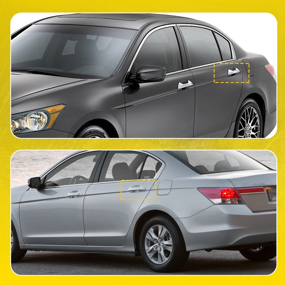 Rear Left for 2008-2012 Honda Accord 4Dr Exterior Outside Door Handle ...