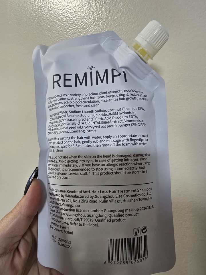 REMIMPI Anti-Hair Fall Shampoo – 2 Pack - Hair Loss Treatment & Oil ...