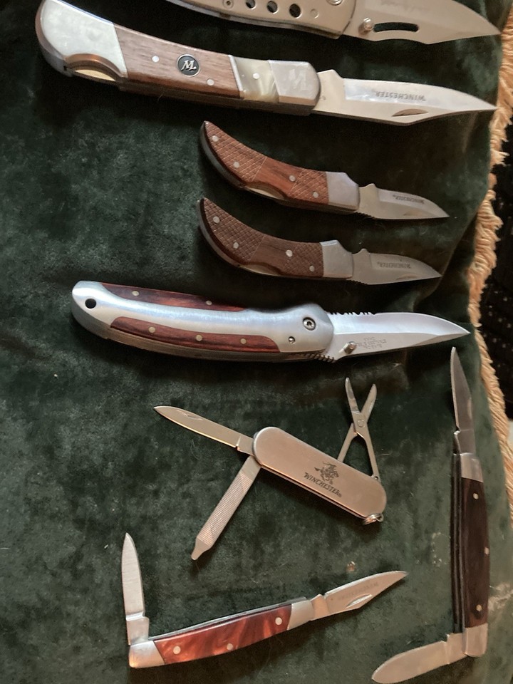 Winchester Pocket Knives Mixed 11 Pocket Knives INFO PIC 4 Pocket Knife ...