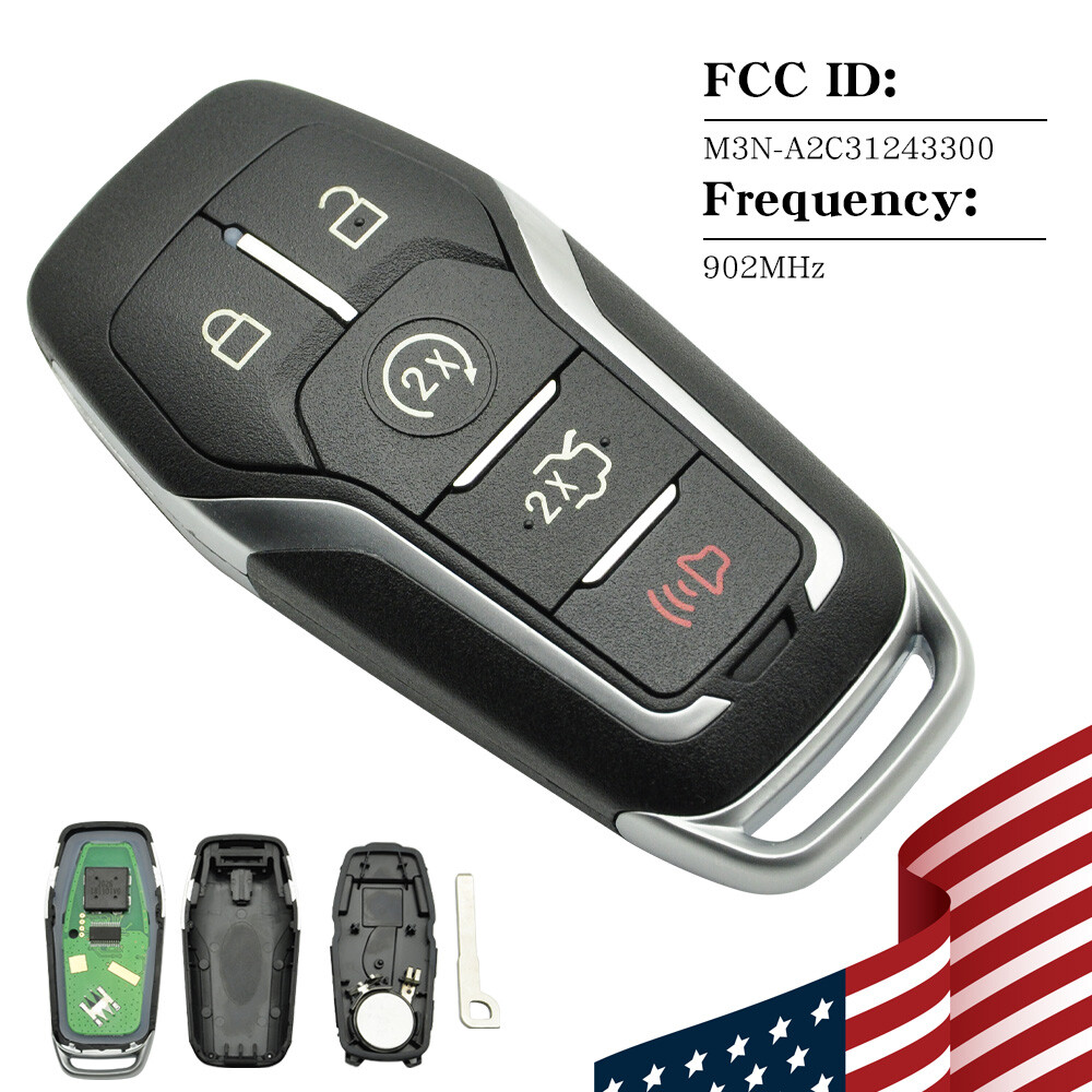 For Ford 2015 -2017 Edge Explorer Mustang Smart Car Remote Control Key ...