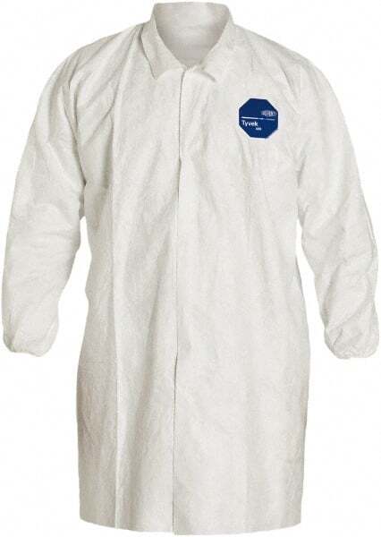 30 Pack Dupont TY211SWHXL00300 Disposable Protective Lab Coats X-Large ...