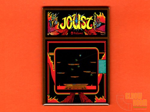Joust marquee/bezel 2x3" fridge/locker magnet arcade Williams | eBay