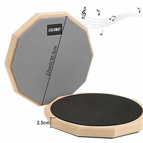 SILENT DRUM PAD Dumb Beginner Rubber Practice Pads with Sticks Gray 12 ...