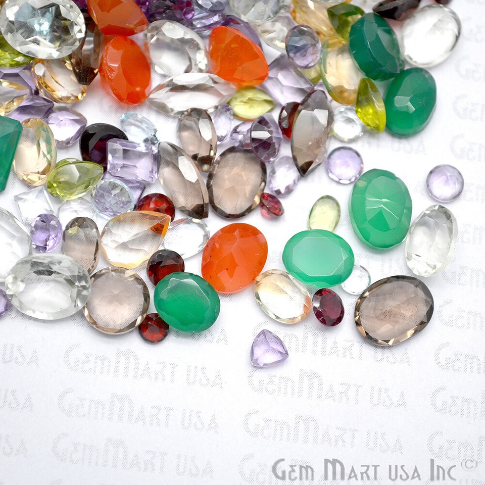 AAA Mixed Gems Semi Precious Loose Natural Gemstones Lots Faceted Cut 0 ...