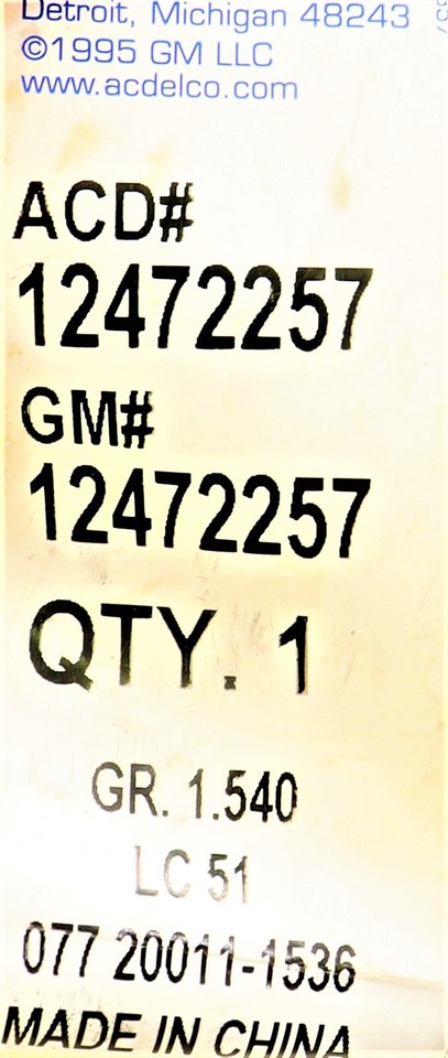 NEW GM Engine Oil Cooler Hose Assembly 12472257 Chevy GMC G-Series 5.0 ...