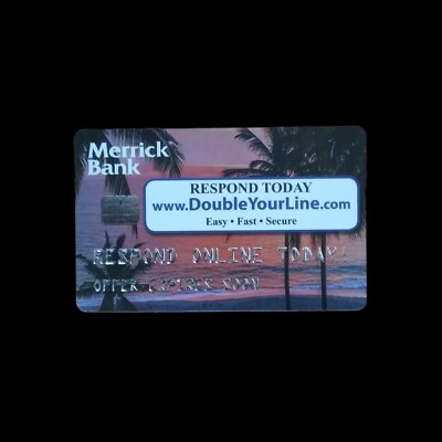 Merrick Bank Paradise paper back NEW COLLECTIBLE GIFT CARD $0 | eBay