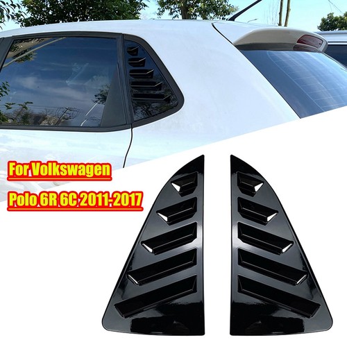 For Volkswagen Polo MK5 6R 6C 2011-2017 Car Rear Side Window Louver ...